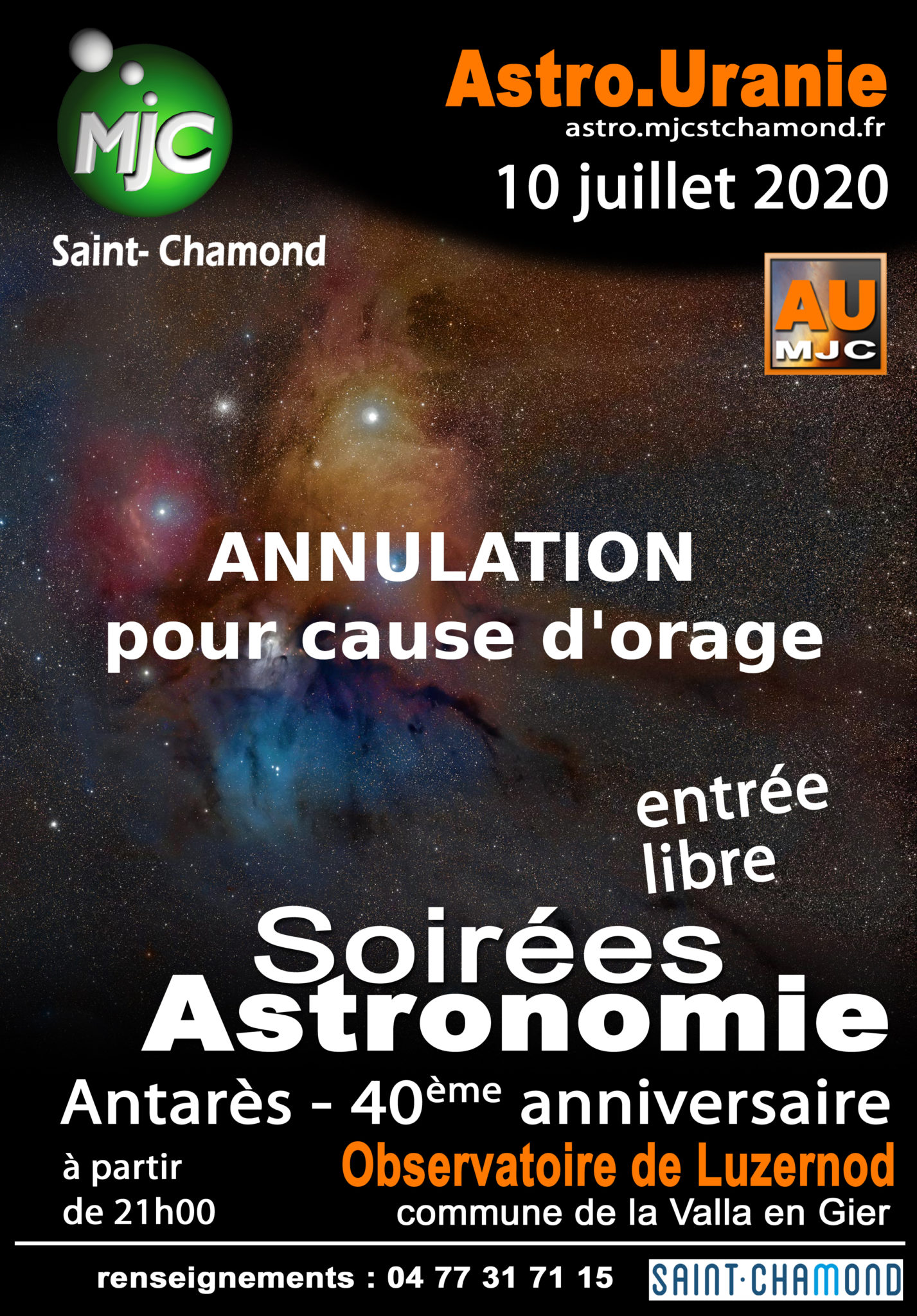 Club Astro.Uranie » ANNULATION – Soirée Astronomique – 10 juillet à ...