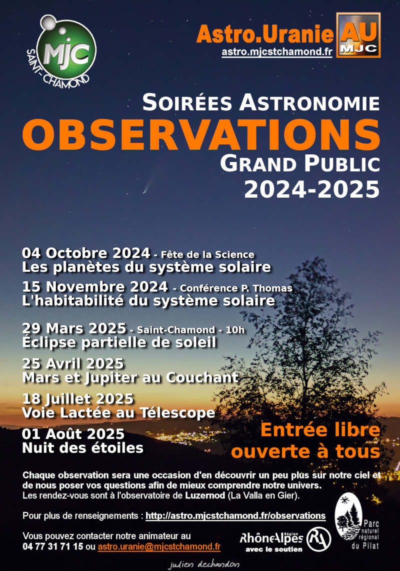 Club Astro.Uranie » Les observations – programmation 2024-2025